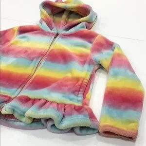 Penelope Mack | Jackets & Coats | Penelope Mack Rainbow Fleece Zip ...